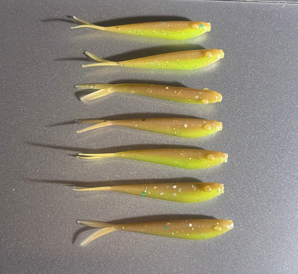 Crush Hopper Micro Minnow – Brown/Green Finesse Bait – Gametight Fishing
